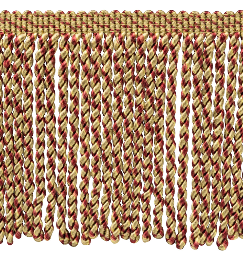 6" (15cm) Decorative Bullion Fringe Trim, Traditional Satiny Finish ...