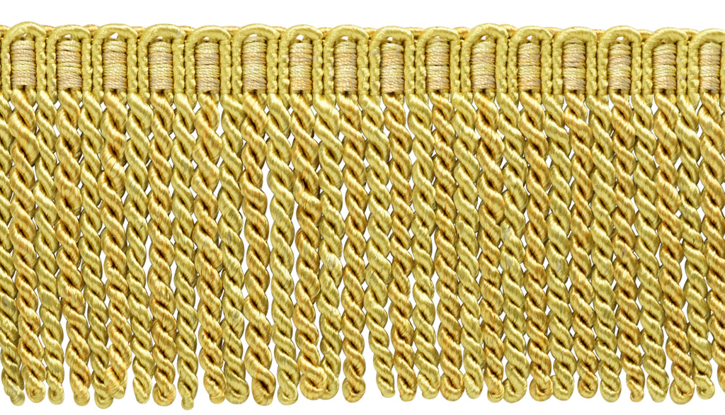 3" (7.5cm) Noblesse Collection Bullion Fringe Trim with Fancy Knitted ...