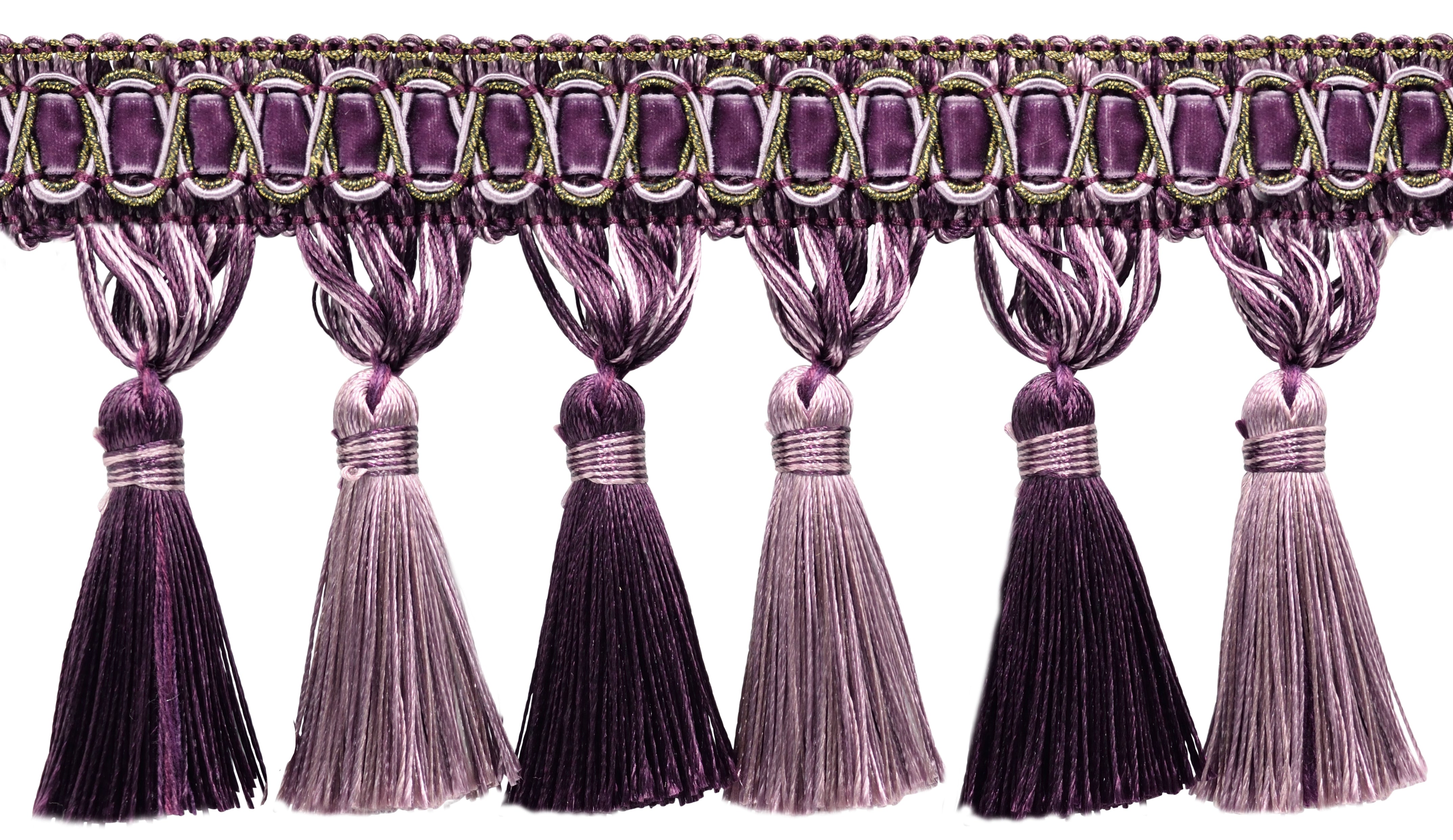 4" (10cm) Noblesse Collection Elegant Tassel Fringe Trim # TFH4 | 14 ...