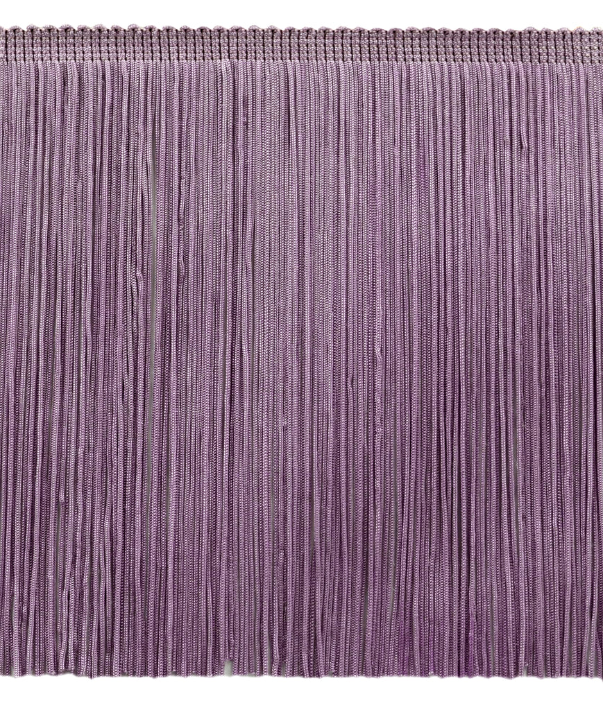 8" (20cm) long Solid Chainette Fringe Trim (Style# CF08), Lilac Purple ...