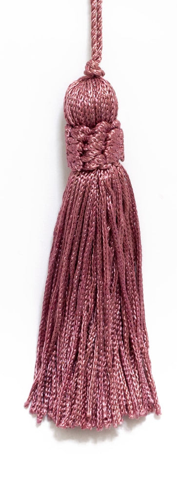 Set of 10 LIGHT ROSE Crown Head Chainette Tassel, 4 Inch Long with 2 I ...